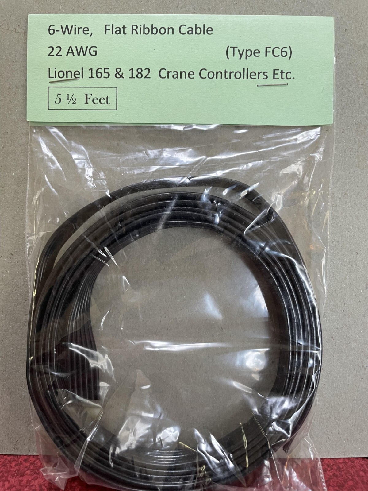 FC6 Flat Pack 22 Gauge Stranded 6-Wire for Lionel Post & Prewar Trains ...