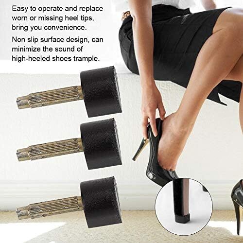 6pc SHOE REPAIR HIGH HEEL TIPS STILETTO REPLACEMENT DOWELS | eBay