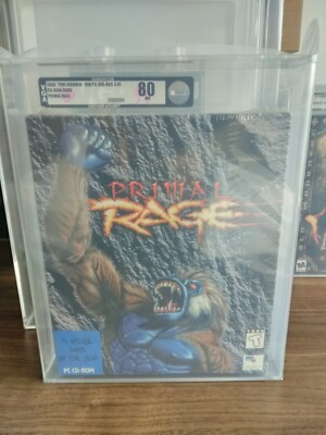 VGA 80 GRADED PRIMAL RAGE 1995 PC CD-ROM Big Box Vintage Game NEW ...
