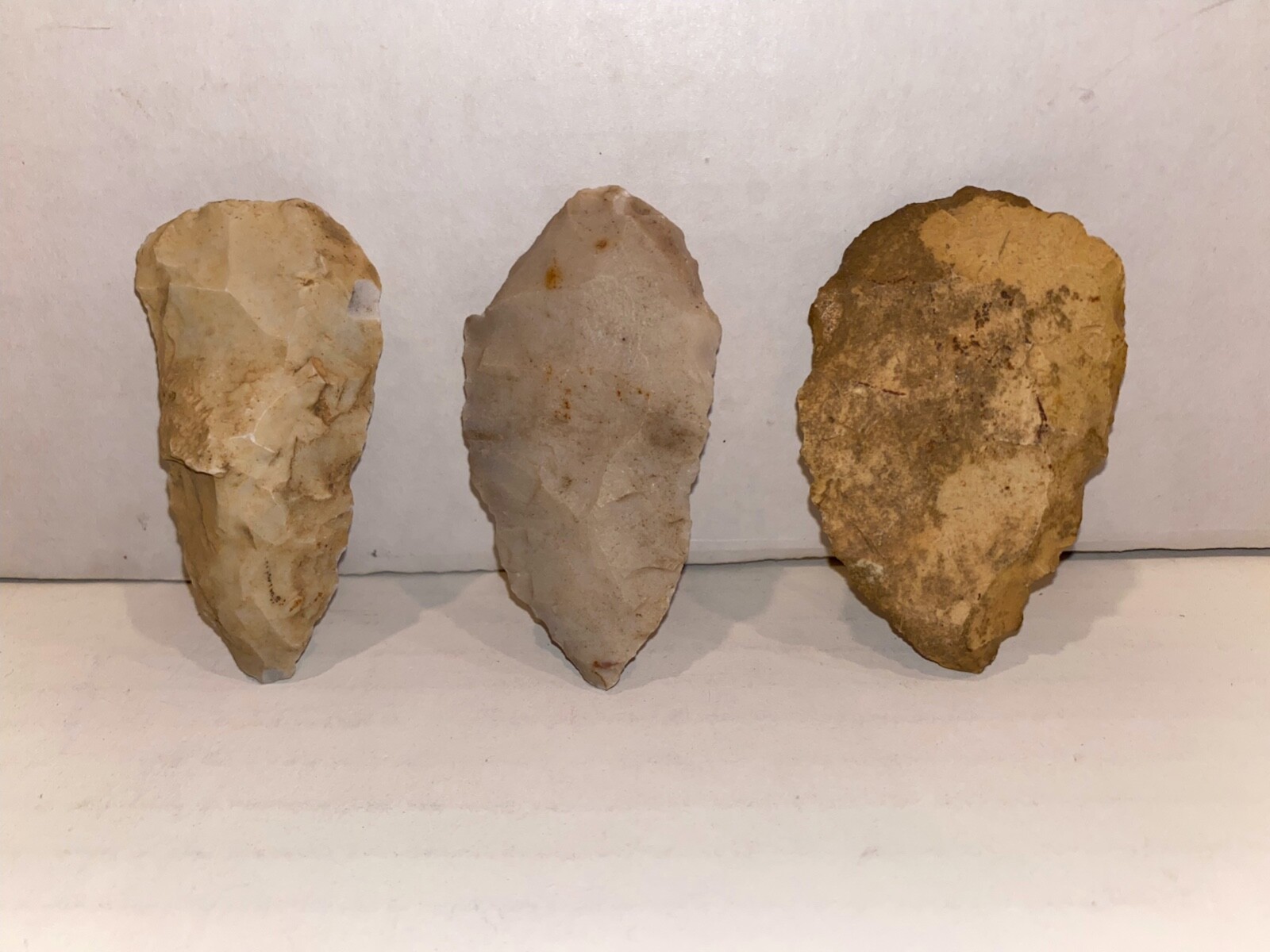 ARROWHEAD BLANKS INDIAN ARTIFACTS COLLECTIBLE FLINT SHAPES AUTHENTIC 3 ...