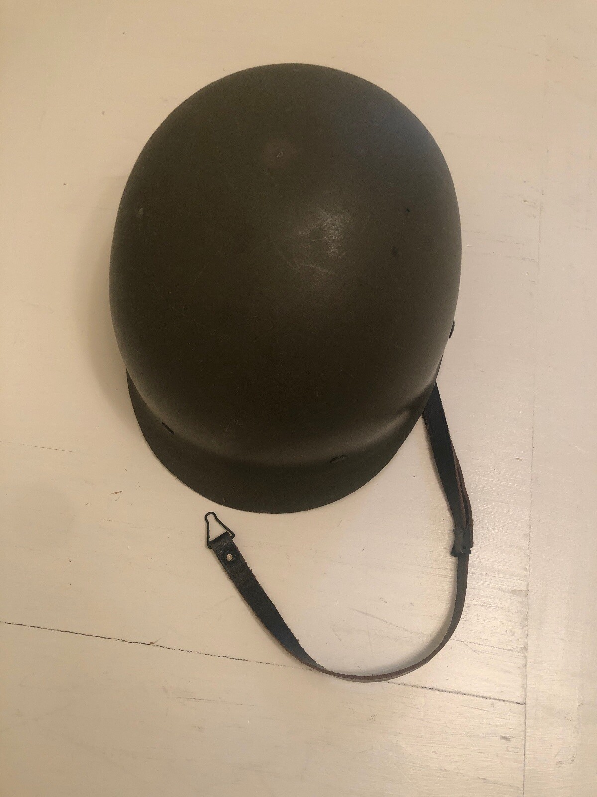vintage Green military Plastic army helmet With liner Marked U- Sch -86 ...