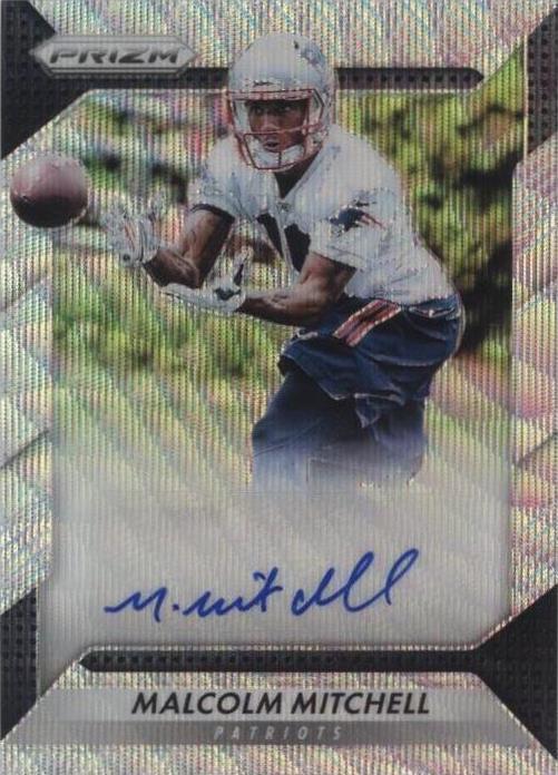 2016 Panini Prizm - Rookie Autograph Malcolm Mitchell #RA-MML Blue Wave ...