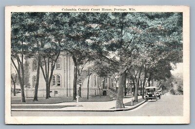 PORTAGE WI COLUMBIA COUNTY COURT HOUSE ANTIQUE POSTCARD | eBay