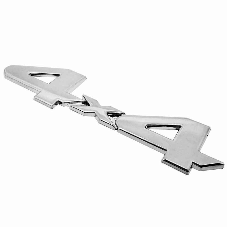 4x4 Silver Badge Logo Tailgate Trunk Emblem Aluminum Alloy For Toyota ...