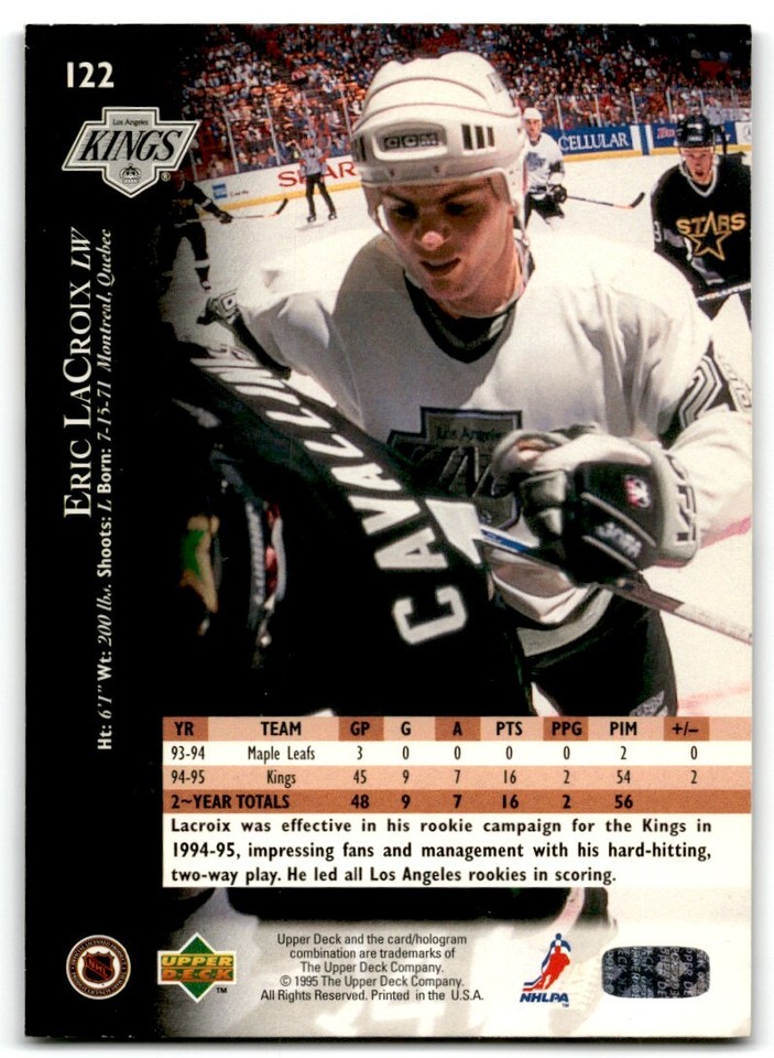 1995-96 Upper Deck Eric LaCroix Los Angeles Kings #122 | eBay