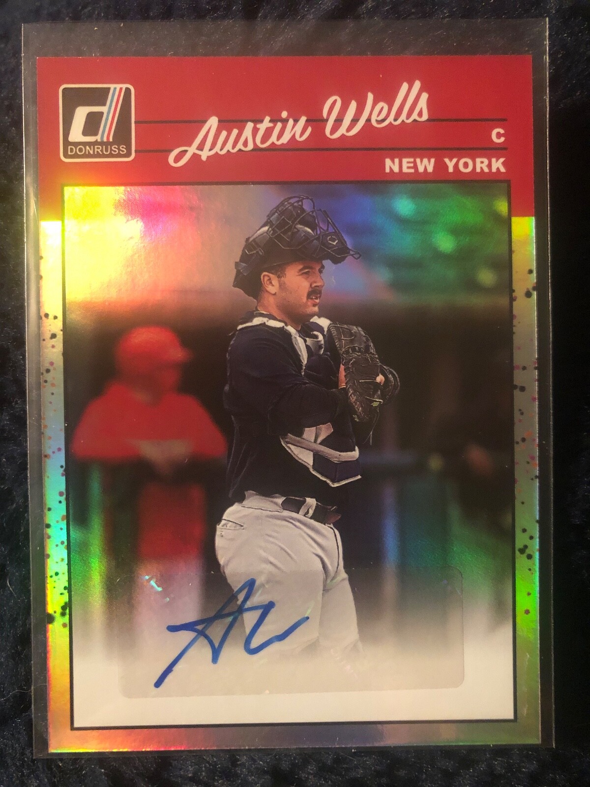 AUSTIN WELLS 2023 Donruss Retro 1990 Signatures AUTO #90S-AW New York ...