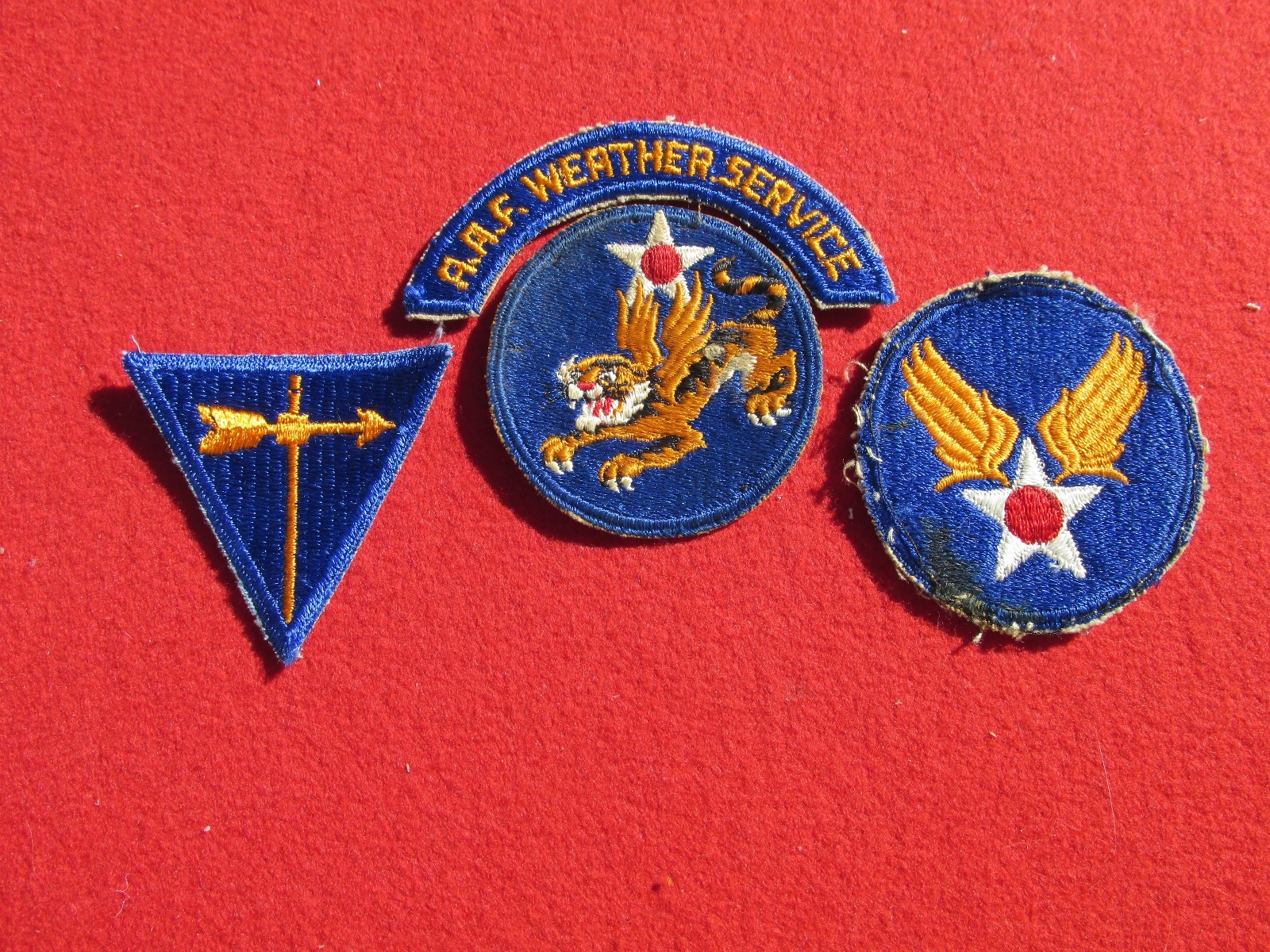 14 th AAF Weather patch Group Weather Service Tab arc + 3 patches | eBay