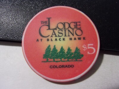 THE LODGE HOTEL CASINO $5 hotel casino gaming poker chip - Black Hawk ...