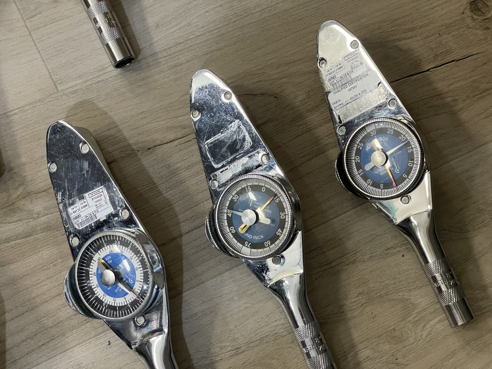 Lot of 8pcs Snap-On and Precision Instruments Dial Torque Wrenches ...