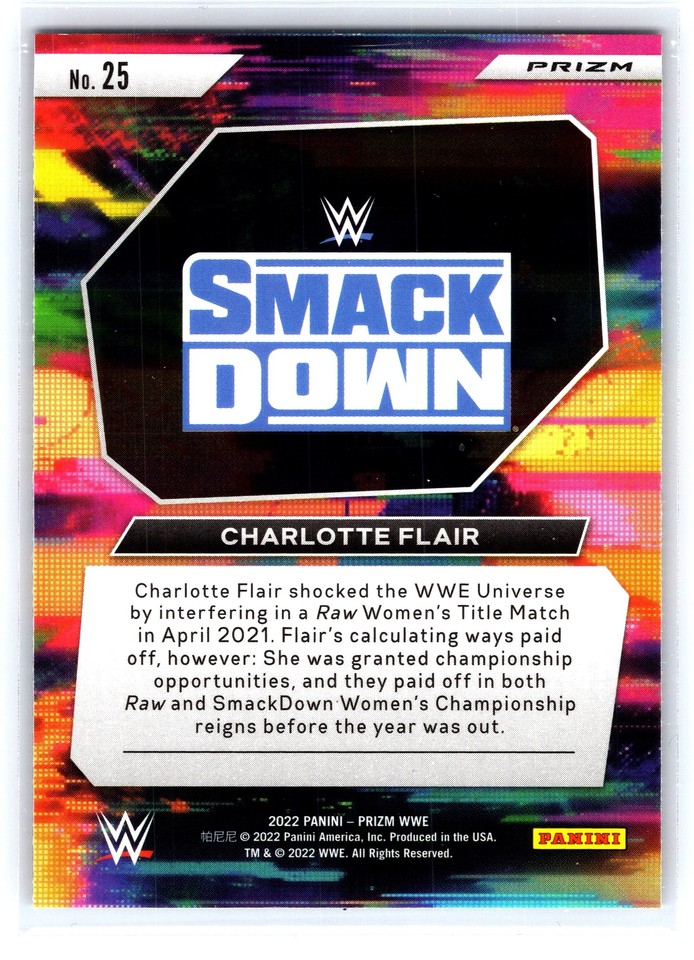 2022 PANINI PRIZM WWE NEXT LEVEL PRIZM #25 CHARLOTTE FLAIR SMACKDOWN | eBay