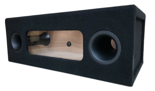 2 Two 10" Custom Ported Sub Box Subwoofer Enclosure with Plexiglass ...