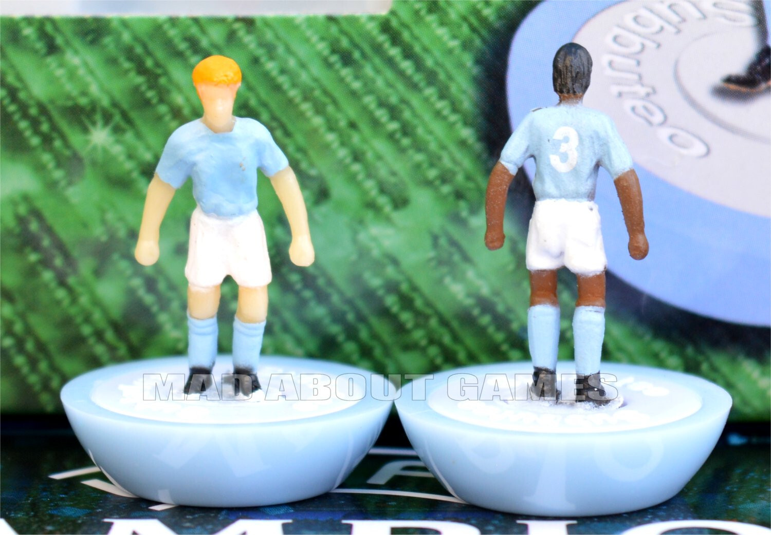 Subbuteo MANCHESTER CITY Colours Team Football Soccer Game Toy ...