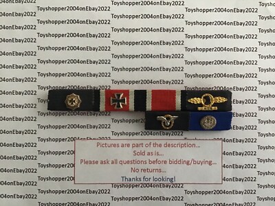 German WW2 Luftwaffe 1957 veteran Bundeswehr Ribbon Bar German/Iron ...