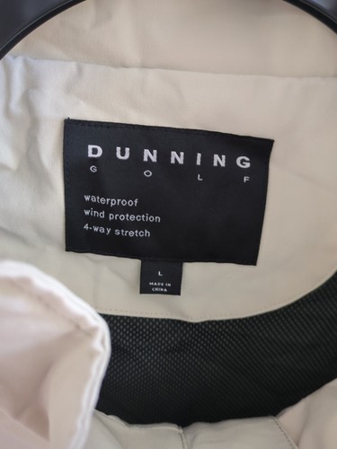 Dunning Golf Mens Bomber Jacket Size Large Waterproof Windbreaker 4-way ...