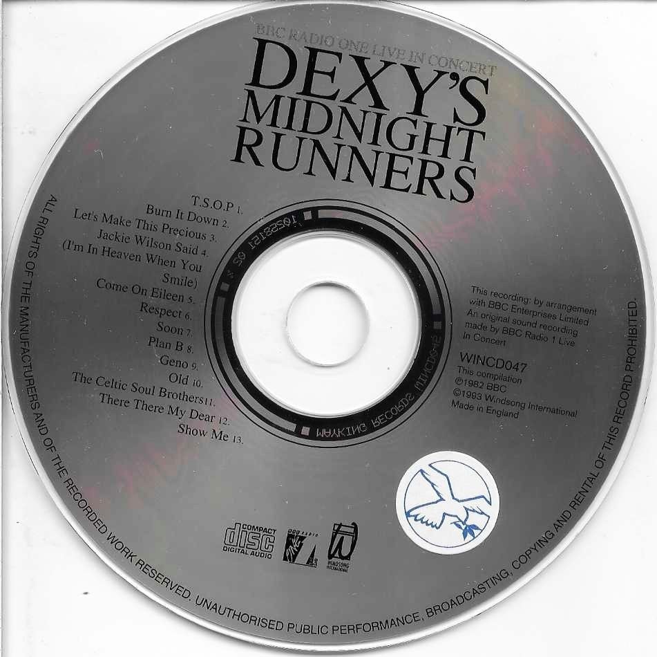 Dexys Midnight Runners - BBC Radio One Live In Concert [1982] (CD 1993 ...