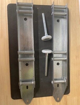 2 Heavy Duty Quick Turn Brackets for Low Headroom Garage Door + 2 Nylon ...