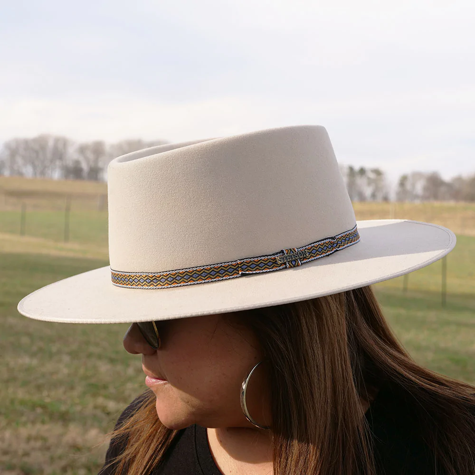Stetson Yancy Hat Gambler Flat Brim | eBay