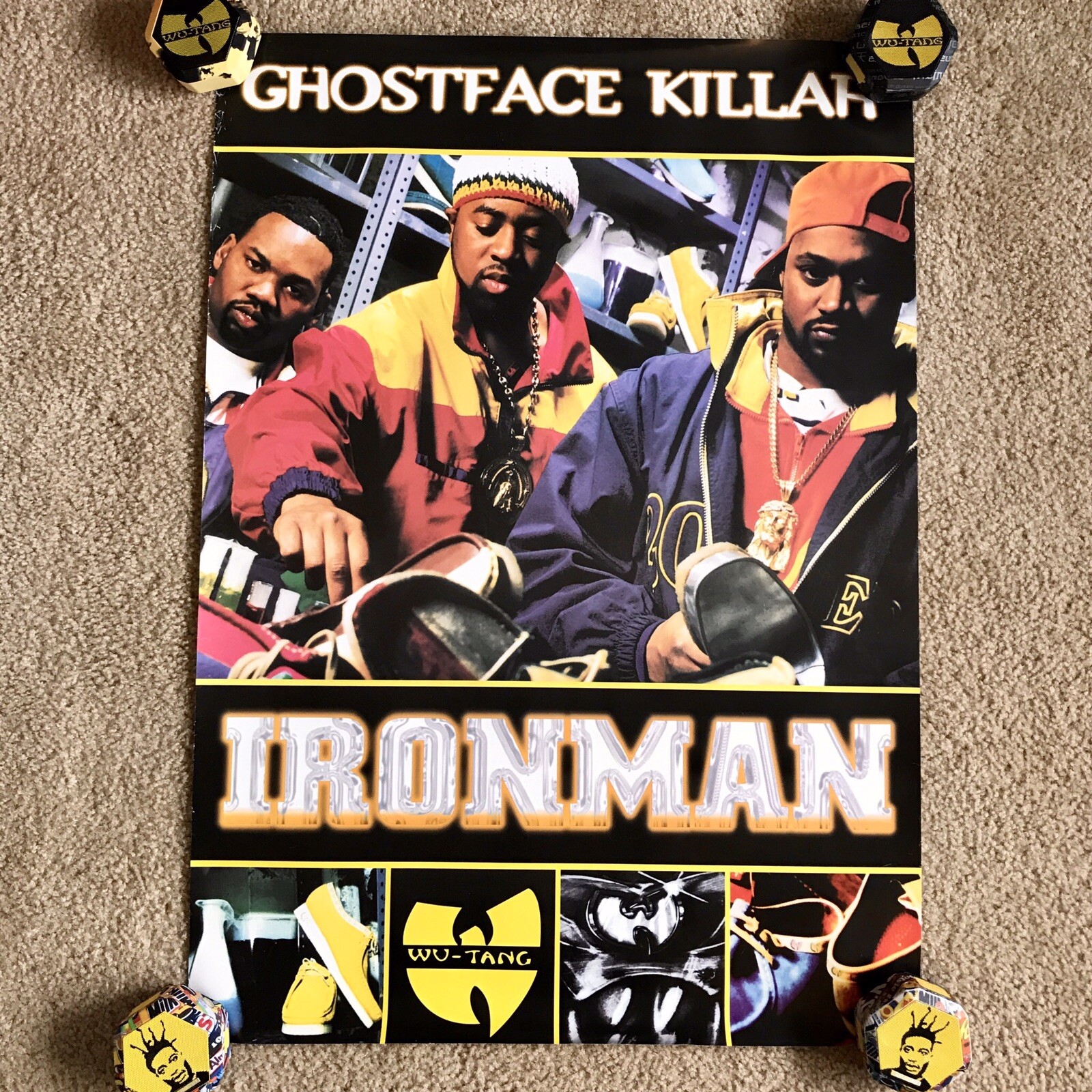🔴 Ghostface Killah Big Poster 24x34 Ironman Wu-Tang RARE Classic ...