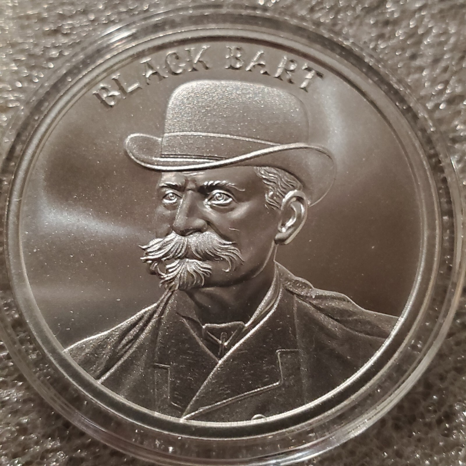 Black Bart 1 oz .999 silver Wild West Legends Gun slinger colt 45 OK ...