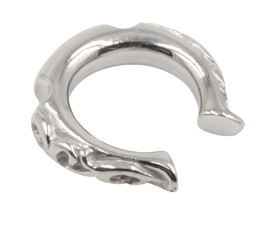 Horseshoe Ridged Pincher 316 Surgical Steel Ear Expander Patterned ...