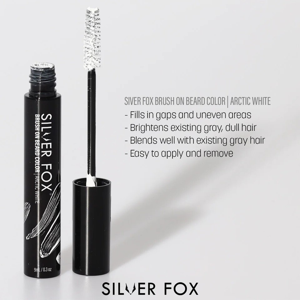 Godefroy Silver Fox Arctic White Brush on Beard Color | eBay