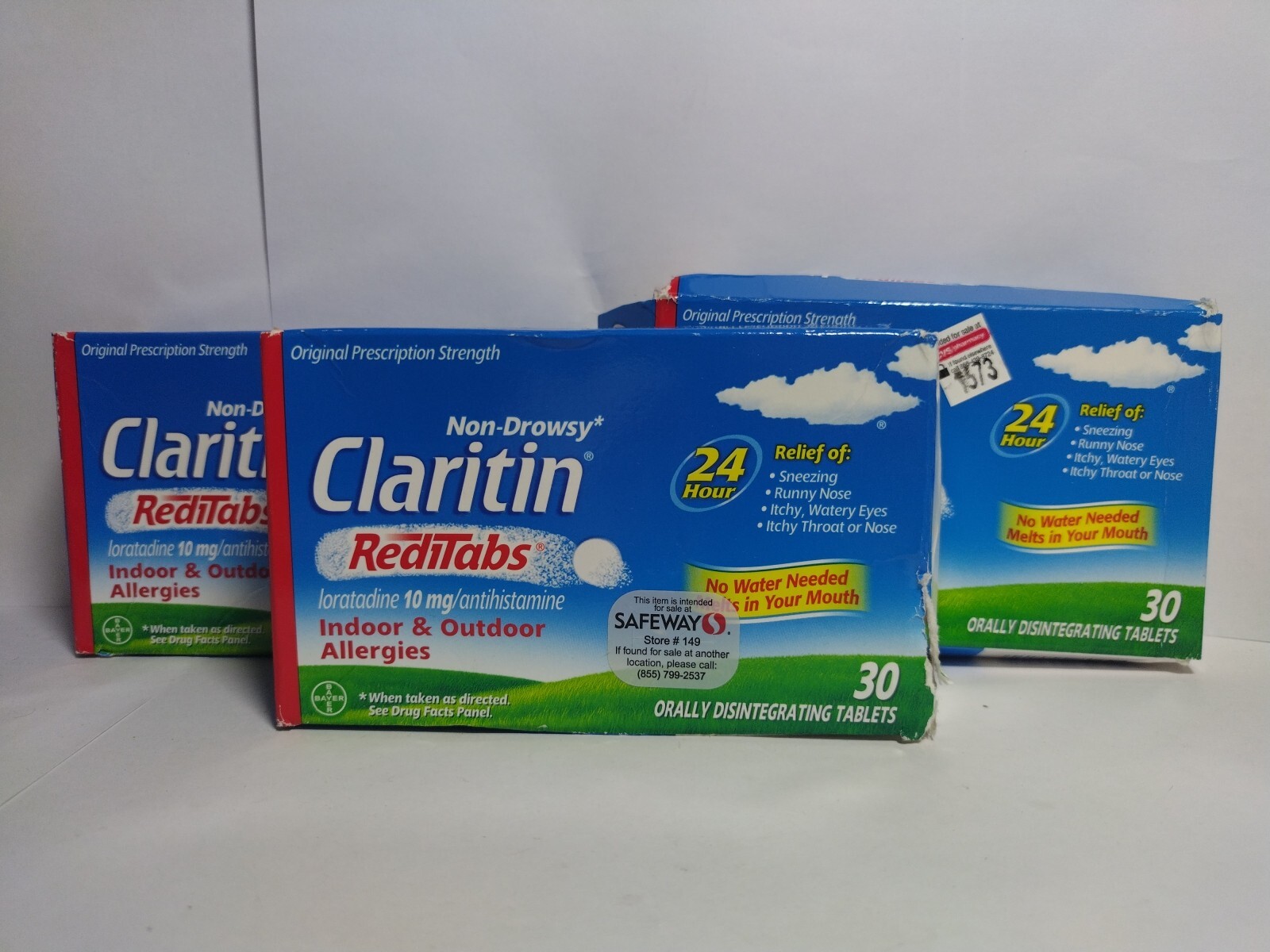 3 PK Claritin 24 Hour Allergy Relief RediTabs-30 Count(90 ttl) 06/25 ...