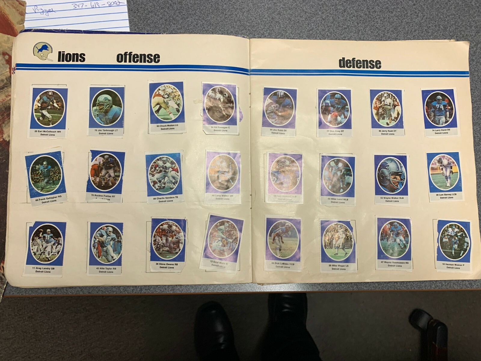 1972 Sunoco NFL Action Stamp Book (With Wear but Many Full Pages) | eBay