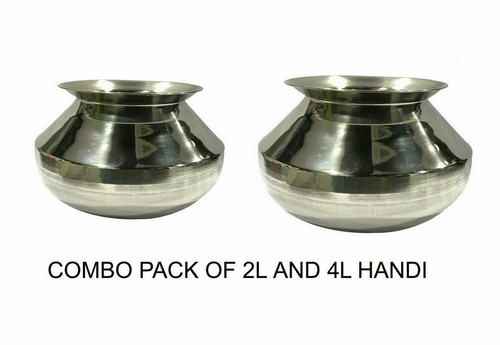 Ensemble De Casseroles En Acier Inoxydable Degchi 2L Et 4L Avec ...