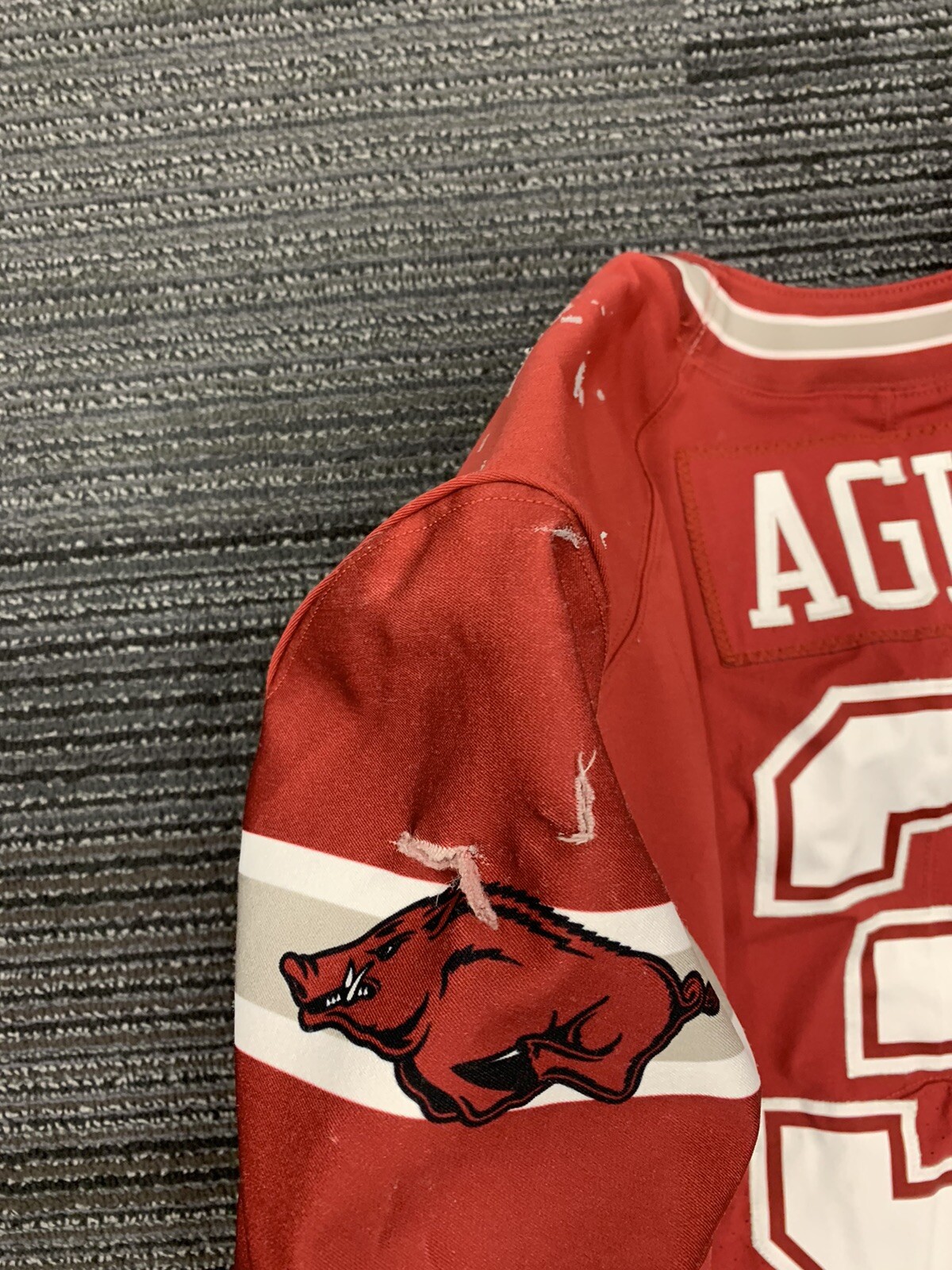 Arkansas Razorbacks Game Worn/Used Football Jersey | eBay