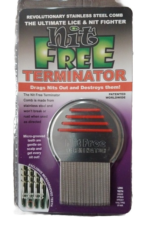 *ORIGINAL DESIGN* Nit Free Terminator Comb Rid Head Lice Uni Sex ...
