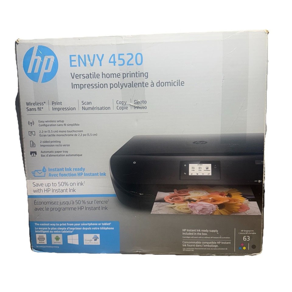 HP Envy 4520 Wireless All-In-One Color Inkjet Printer With Toner🔥 | eBay