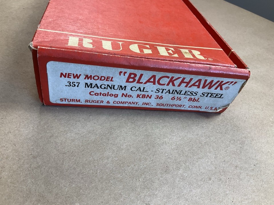 Ruger Blackhawk 357 Box | eBay