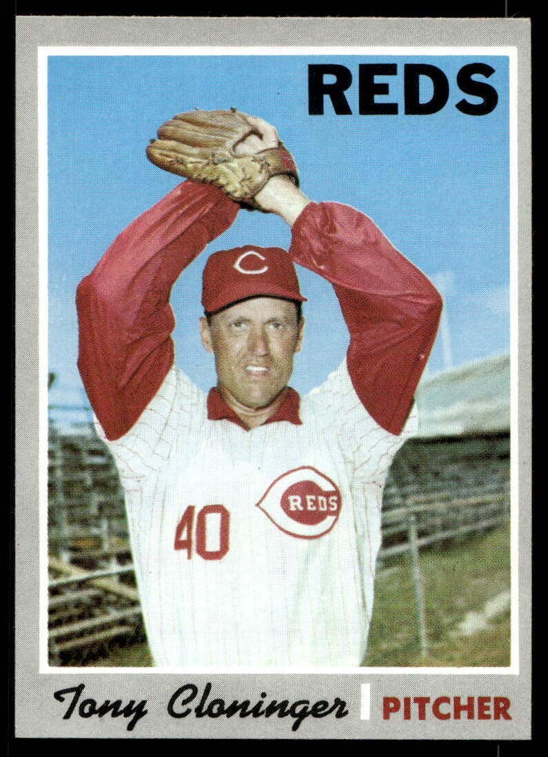 1970 Topps #705 Tony Cloninger Cincinnati Reds HIGH # NR-MINT NO ...