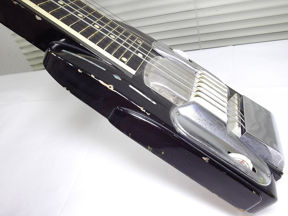 TEISCO Teisco Steel Guitar Model L Black Electric Steel Guitar 8 String ...