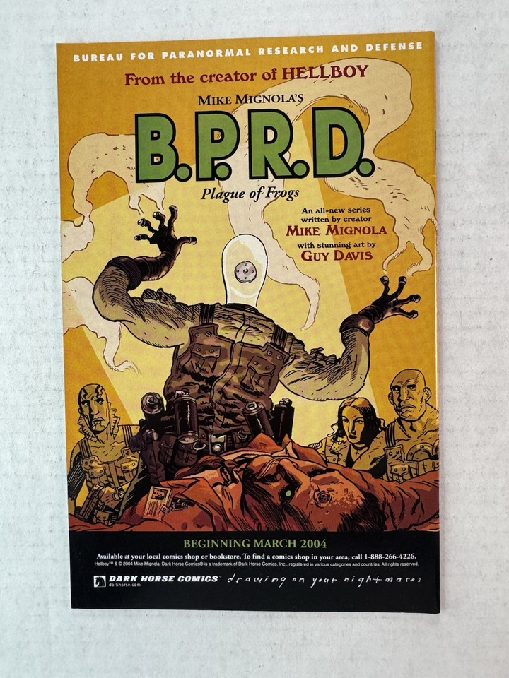 Hellboy: the Corpse 2004 Dark Horse Comics Mike Mignola FN/VF | eBay