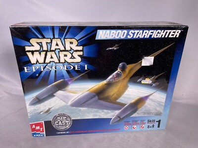 NABOO STARFIGHTER AMT/Ertl Star Wars Episode I 1:48 Die Cast Model Kit ...