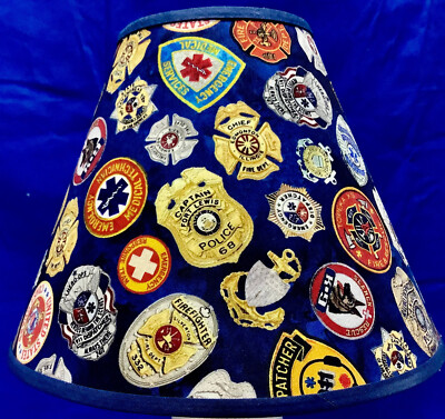 Badge Police Fire Lamp Shade handmade Lampshade | eBay