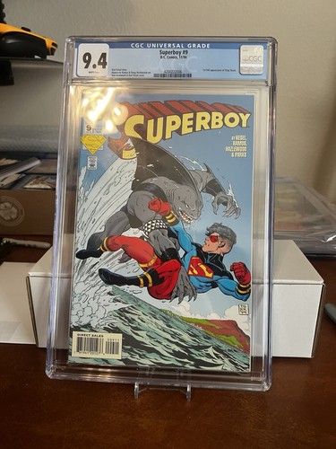 Superboy #9 1994 DC CGC 9.4 White 1st Appearance of King Shark! | eBay