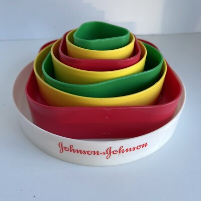 Vintage Johnson & Johnson PUZZLE POST Shapes Stacking Nesting Toy For ...