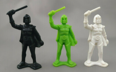3 Tim-Mee Galaxy Laser Team Space Vader Vintage 1970s Plastic PlaySet ...