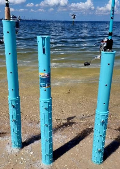 Adjustable Sand Spike Rod Holder-great for surf, beach fishing | eBay