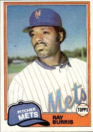 1981 Topps #654 Ray Burris New York Mets Baseball | eBay