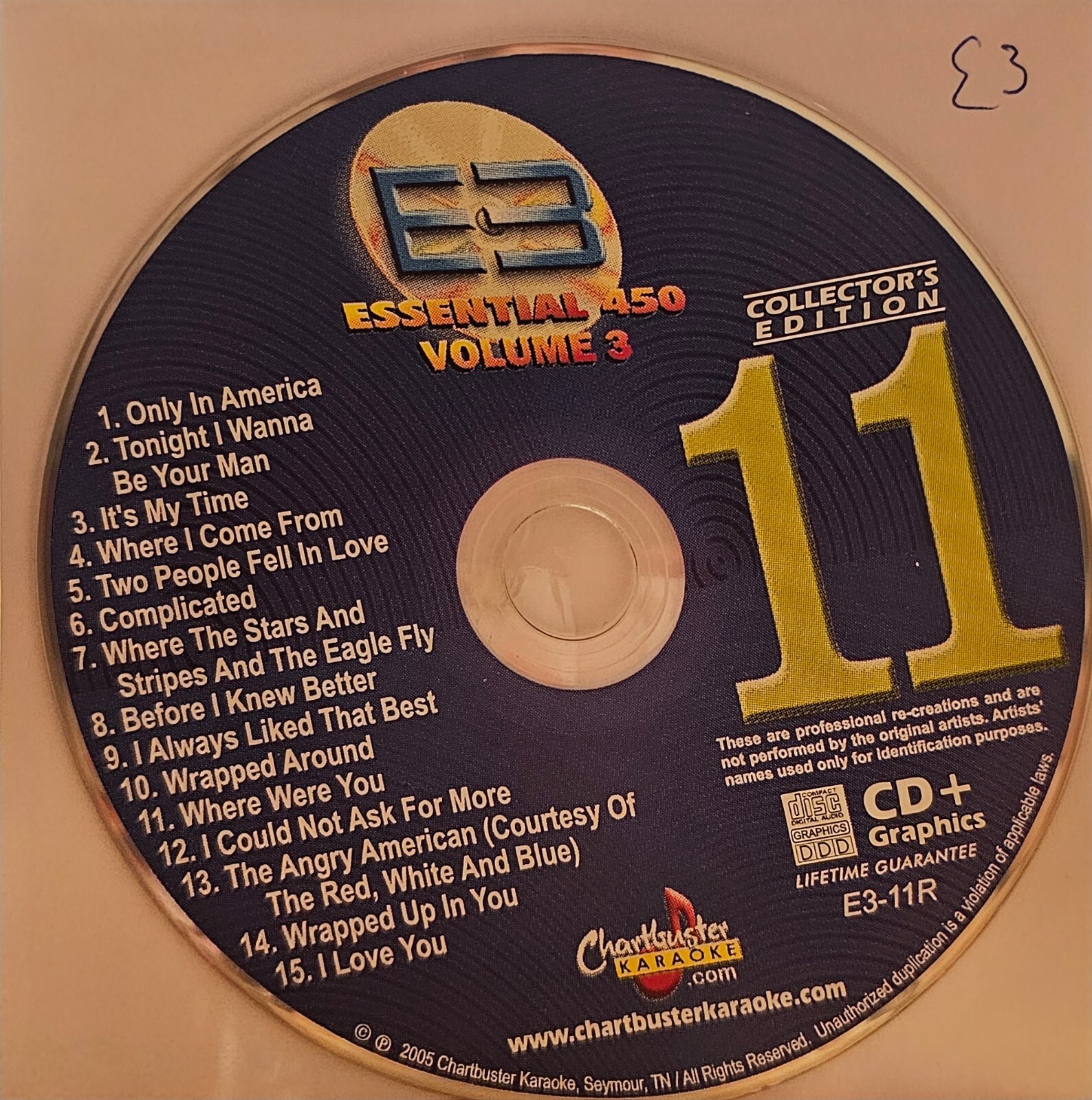 E3 11 ESSENTIAL 450 COLLECTION CHARTBUSTER KARAOKE CDG | eBay