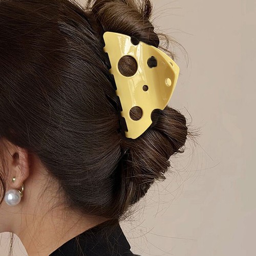 Triangle Cheese Hair Claws Fashion Creative Hair Clip Grab Barrettes ...