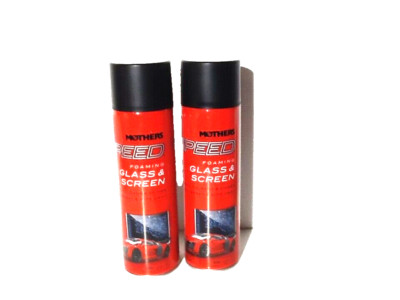 2 Pack Mothers Speed Foaming Glass/ Screen Cleaner Spray/19Oz each/Free ...