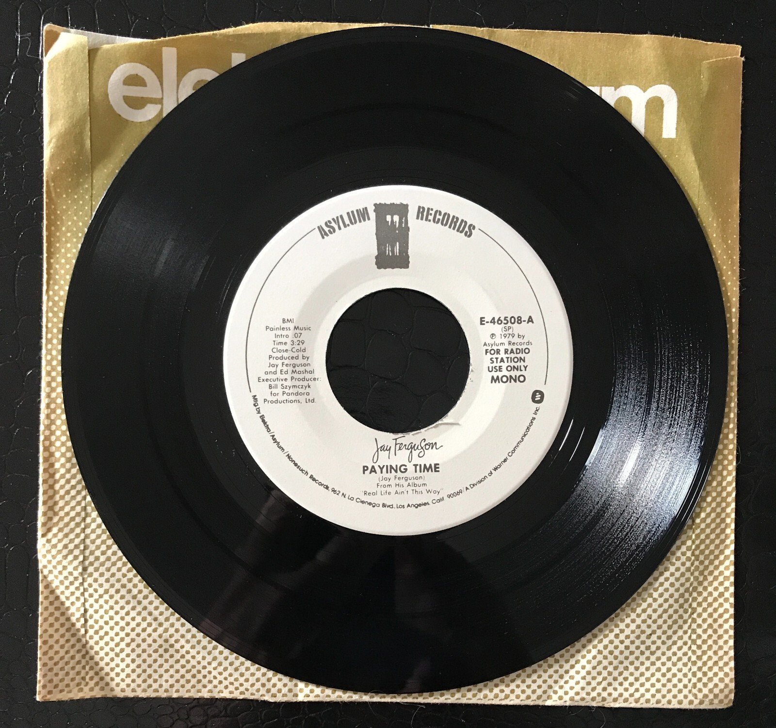 JAY FERGUSON (Spirit) Paying Time Stereo/Mono Radio Station Copy ...