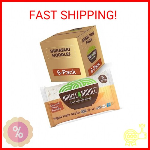 Miracle Noodle Angel Hair Pasta - Plant Based Shirataki Noodles, Konjac ...