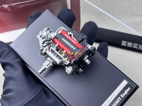 MH 1:18 Lancer Evolution EVO 4G63T Turbo Engine Model Diecast Metal Car ...