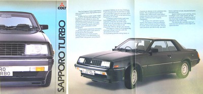Mitsubishi Colt Galant Sapporo Turbo 1982-85 original UK Sales Brochure ...
