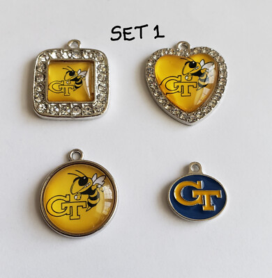 Sale New lot 4pc of College Football charms of GT Georgia Tech Sport ...